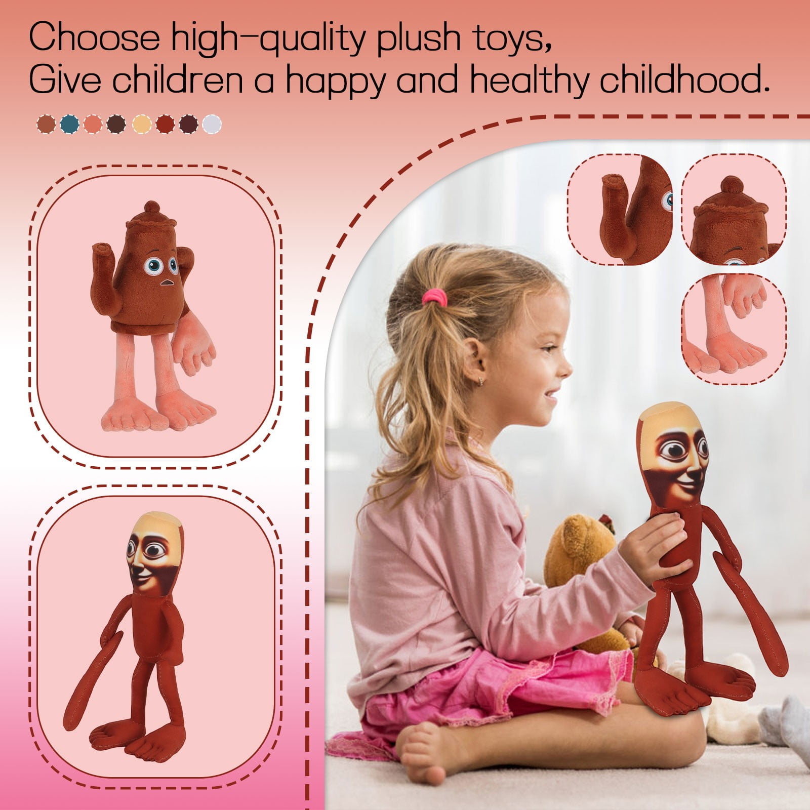 11.8in Tung Tung Tung Sahur 2025 Brand New Italian Brainrot Plush Novelty AI Stuffed Animals ...