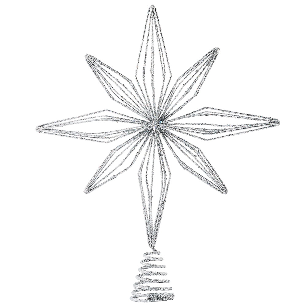 11.8x10 Inch Christmas Tree Star Topper Lighted Star Tree Topper with ...