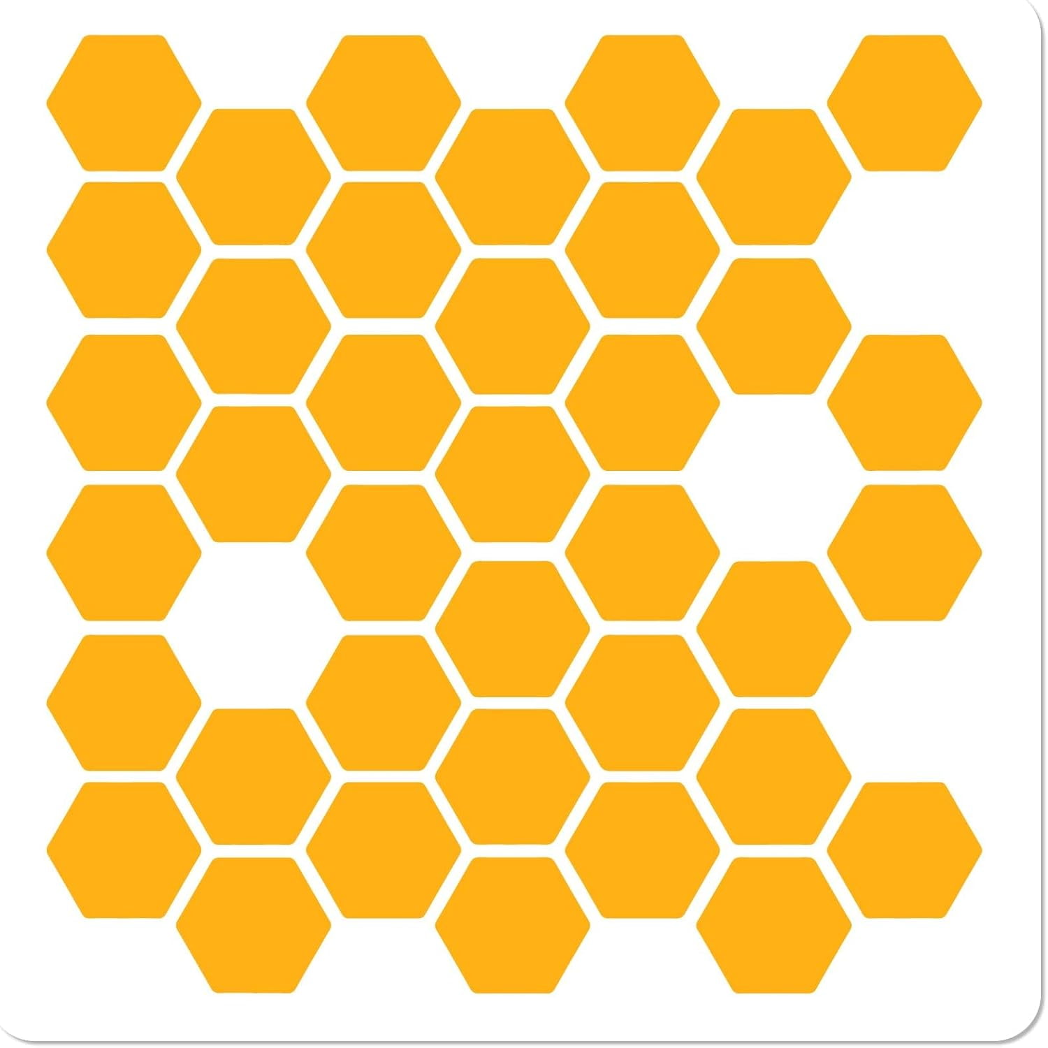 11.8x11.8 Inch Honeycomb Template Large Beehive Stencil Bee Hive ...