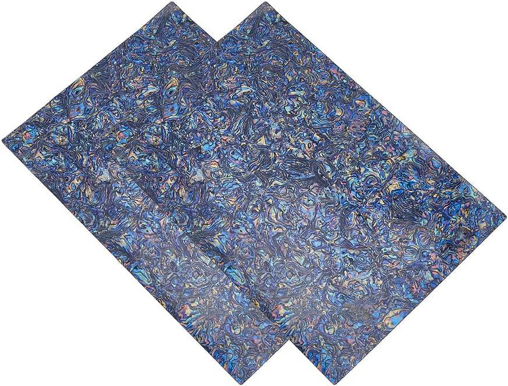11.8x7.87 inch 2Pcs Abalone Shell Sticker Abalone Veneer Sheets Blue ...