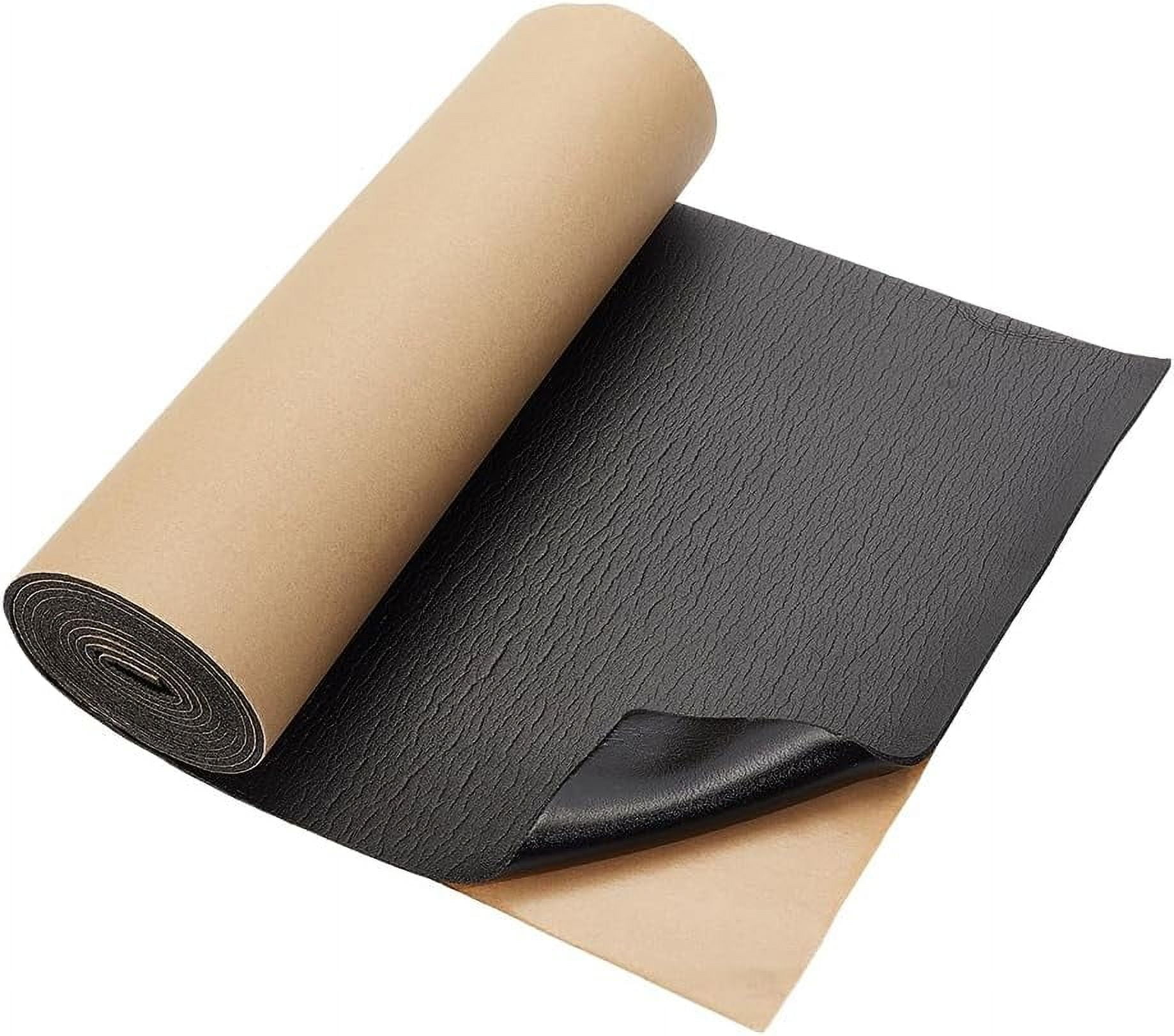 11.8x78.7 Inch Sponge Neoprene with Adhesive Foam Rubber Sheet 3mm Thick Black EVA Foam Sponge ...