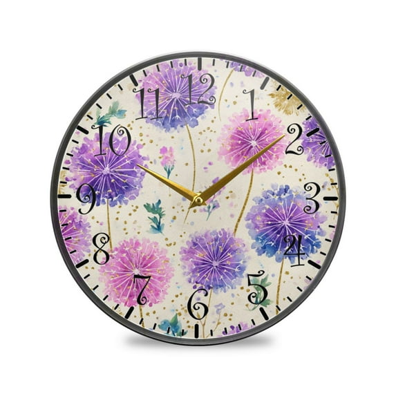 11.9in Acrylic Wall Clock with Glass-like Finish Round Clock for Home ...