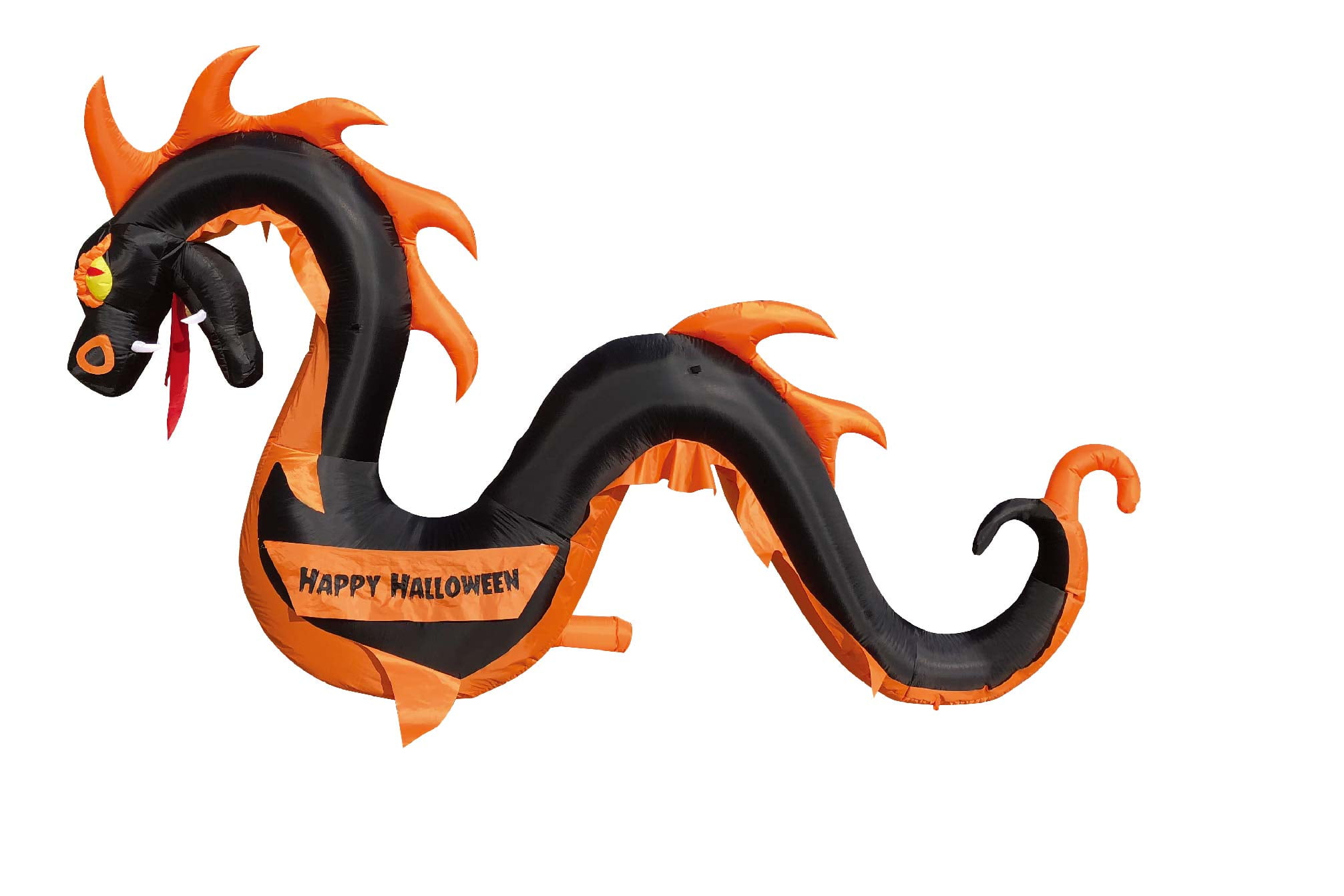 11' Air Blown Inflatable BLACK Serpent Snake Dragon - Walmart.com
