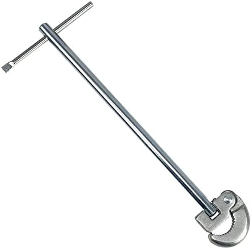 11" Basin Wrench with 3/8'' to 1-1/4'' Capacity Jaw, Spring Loaded Pipe ...