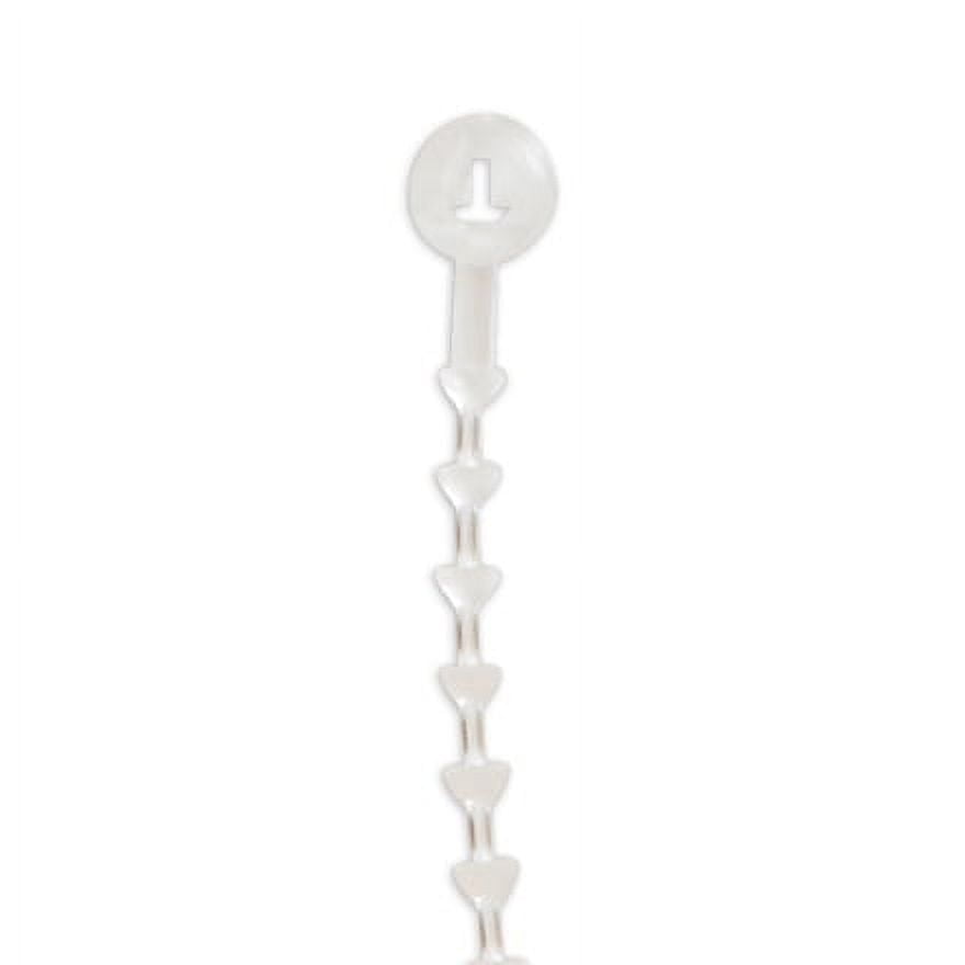 11" Beaded Releasable Security Tie, Natural 1000/Case - Walmart.com