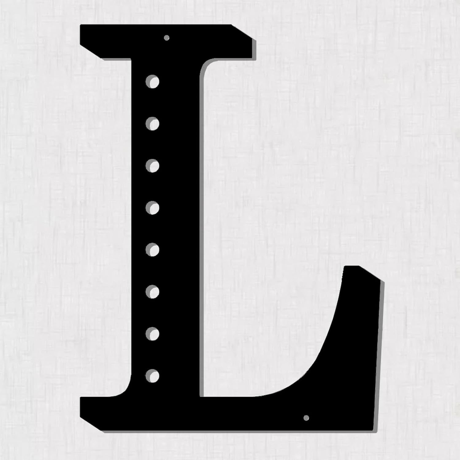 11" Black Metal Letter Wall Decor,Visual 3D Letter Sign Wall Decor ...
