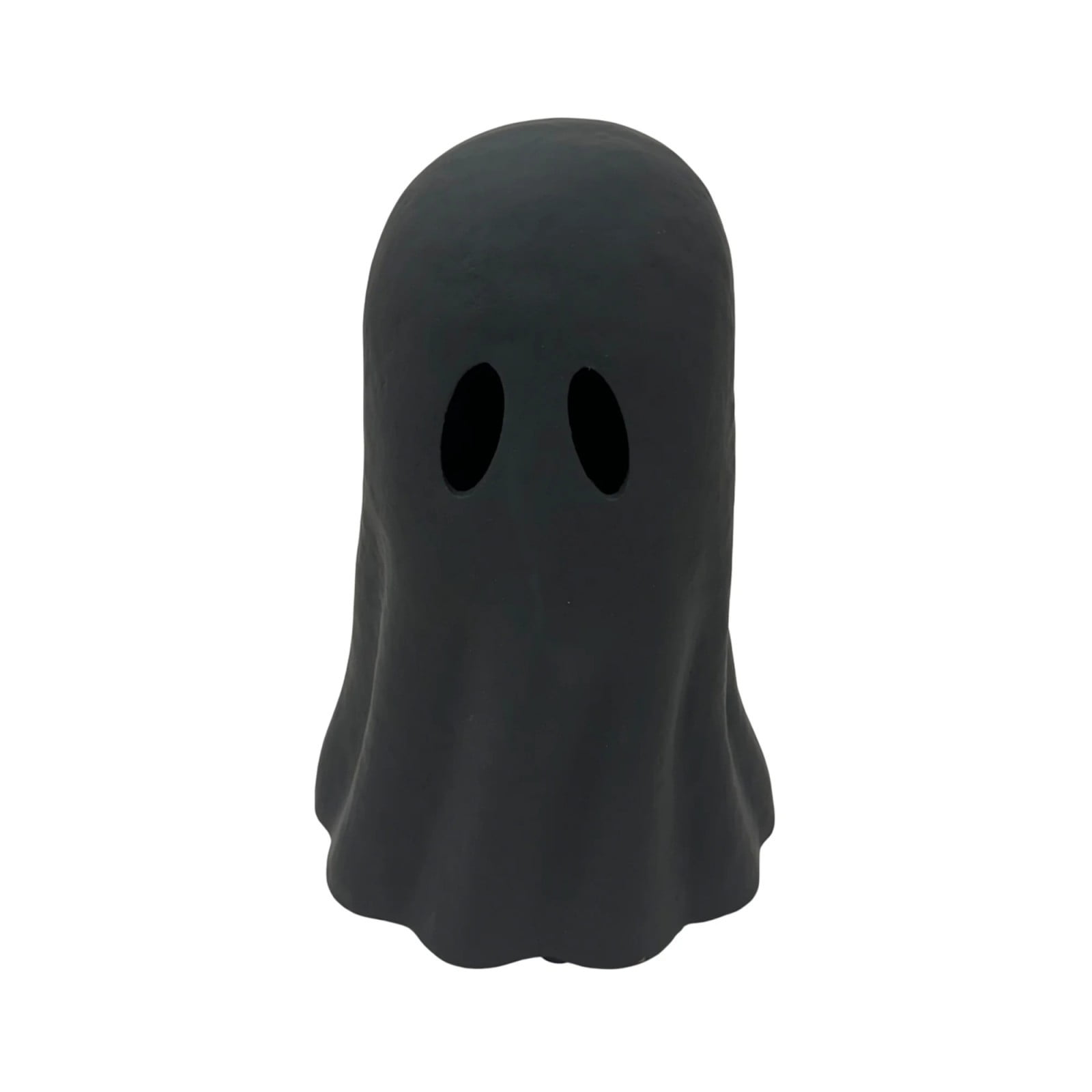 11" Black Paper Mache Ghost Tabletop Decoration,Halloween Resin Ghost ...