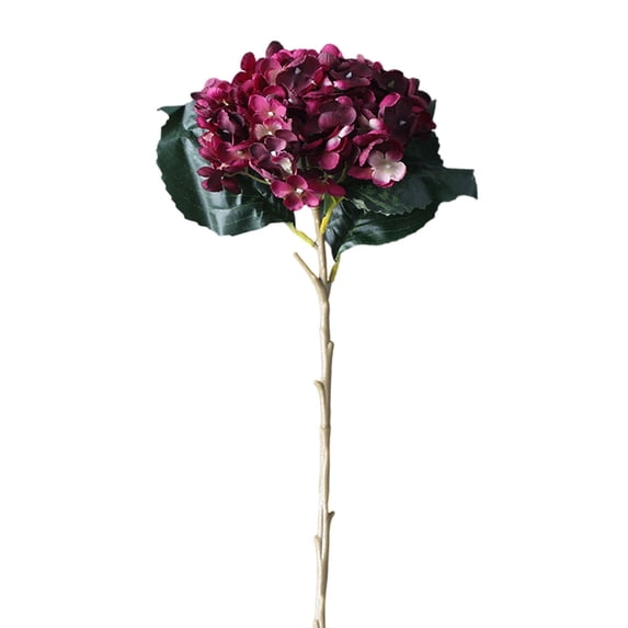 11 Branch Artificial Hydrangea Flower Single Stem For Home Arrangement ...