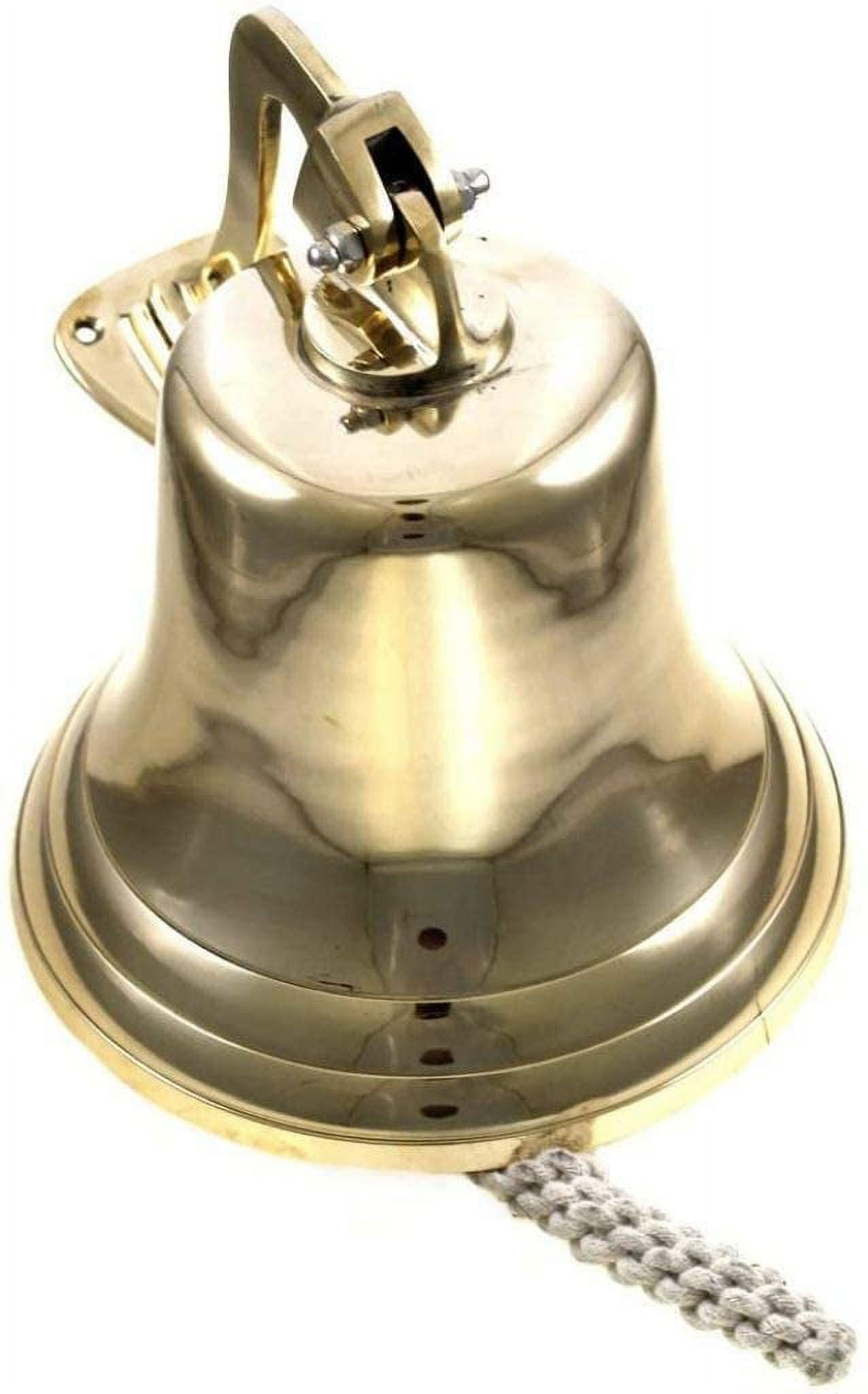 11" Brass Ship Bell Polished Premium Nautical Boat's Bell Maritime ...