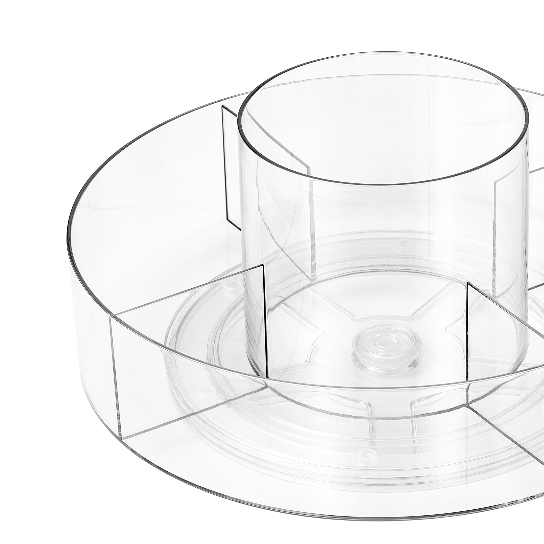 11" Clear Rotating Storage Tray by Simply Tidy - 360° Silent Spinner ...