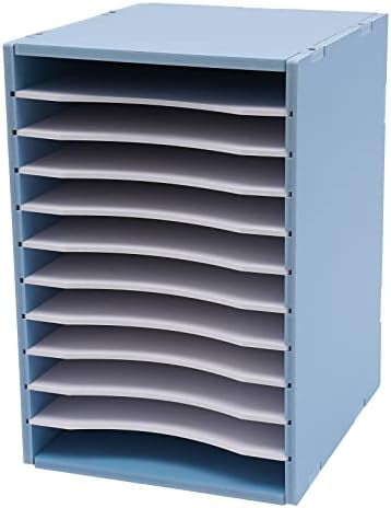 11 Compartment File Sorters, Vertical Literature Organizer, Desktop ...