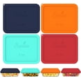 11 Cup Rectangle Silicone Storage Cover Lids Replacement for Pyrex 7212 ...