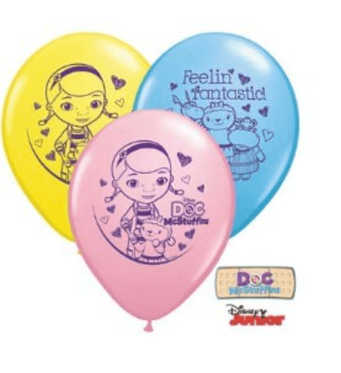 11" DOC MCSTUFFINS Latex Assortment • Party Supplies Decorations ...