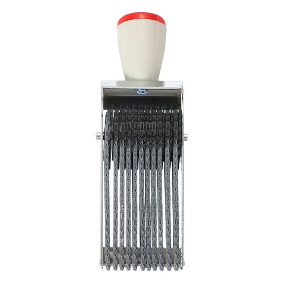 11 Digits Roller Stamp, Personalized 3.5mm 26 Alphabet Number 0-9 ...