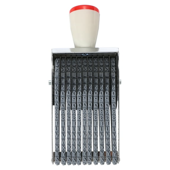 11 Digits Roller Stamp, Personalized 4.5mm 26 Alphabet Number 0-9 ...