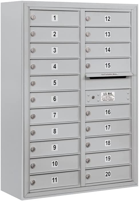 11 Door High Surface Mounted 4C Horizontal Mailbox with 20 Doors in ...