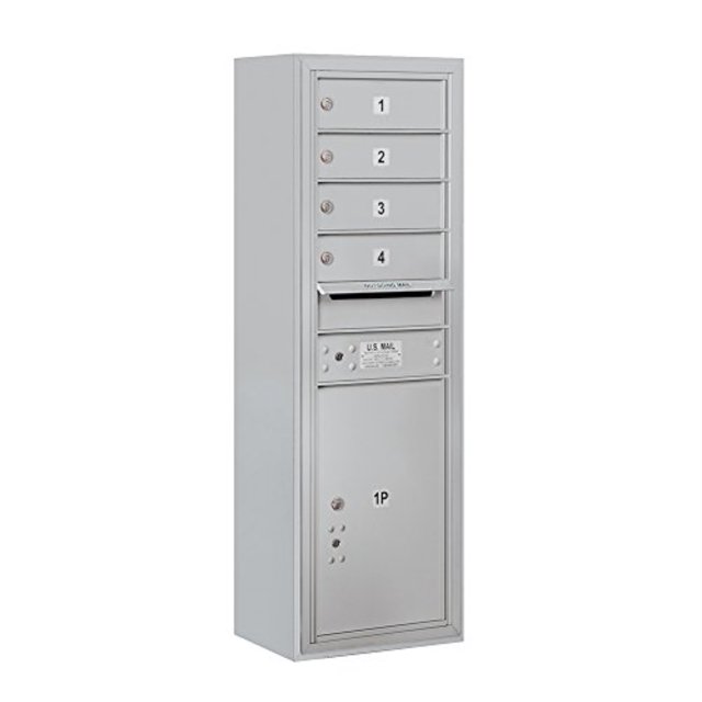 11 Door High Surface Mounted 4C Horizontal Mailbox with 4 Doors and 1 ...