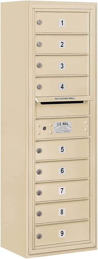 11 Door High Surface Mounted 4C Horizontal Mailbox with 9 Doors in ...