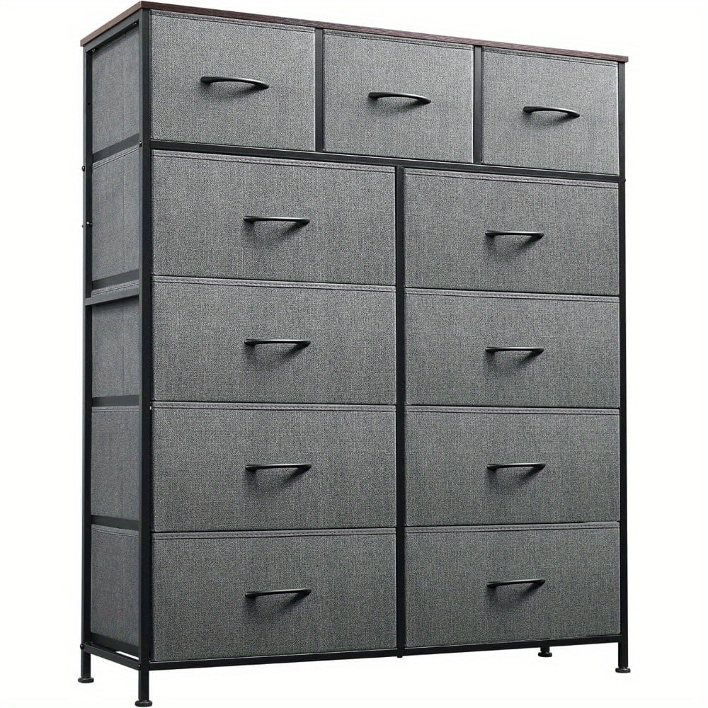 11-Drawer Fabric Storage Cabinet, Hardwood and Particle Board ...