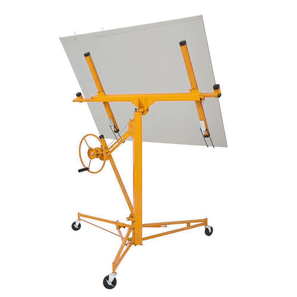11 FT Drywall Rolling Lifter Panel Hoist Jack Lifter with Lockable ...