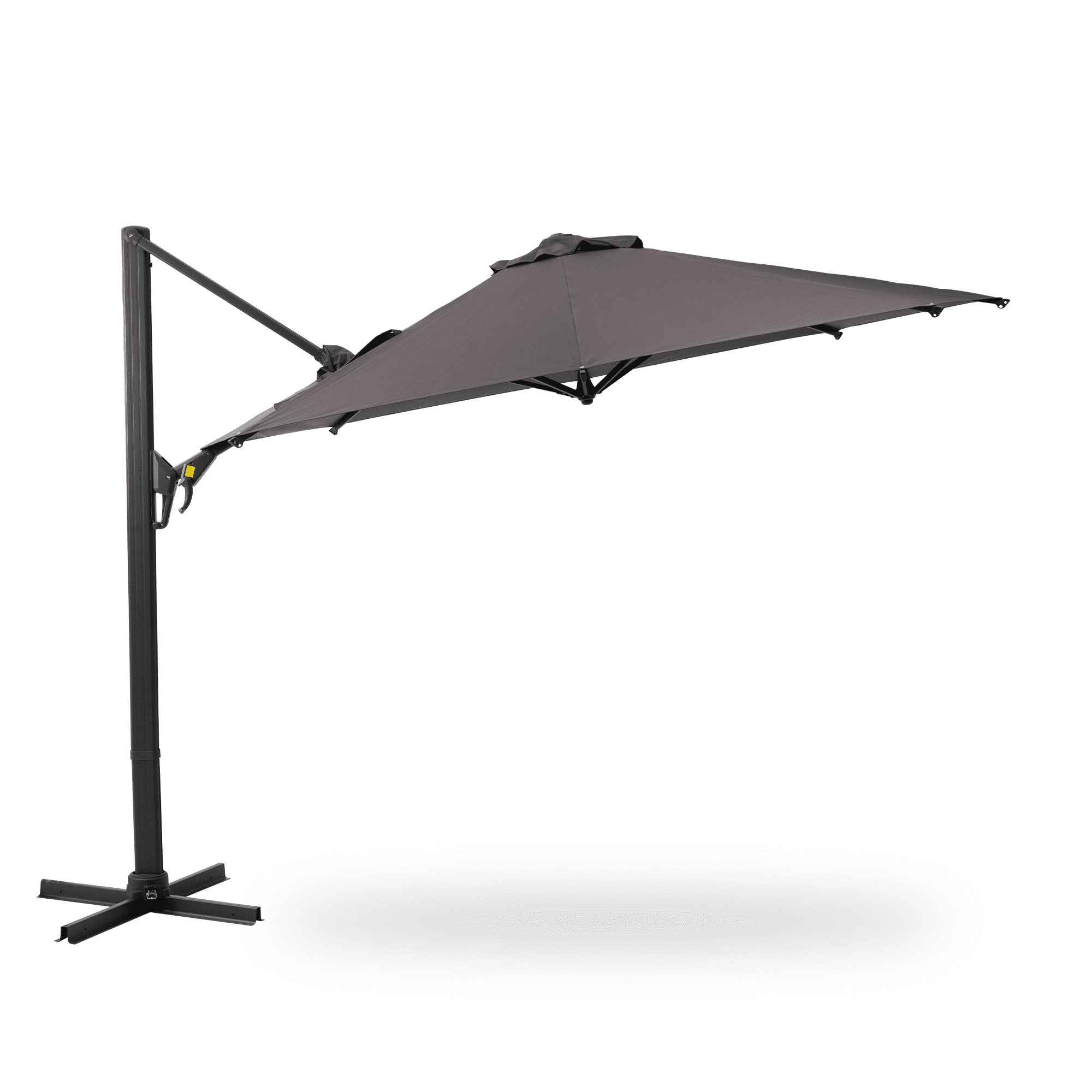 11 FT Cantilever Patio Umbrella, Round Outdoor Offset Umbrella with 360 ...