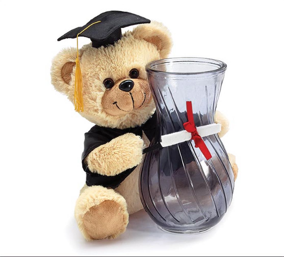11" GRADUATION BEAR VASE HUGGER - Walmart.com