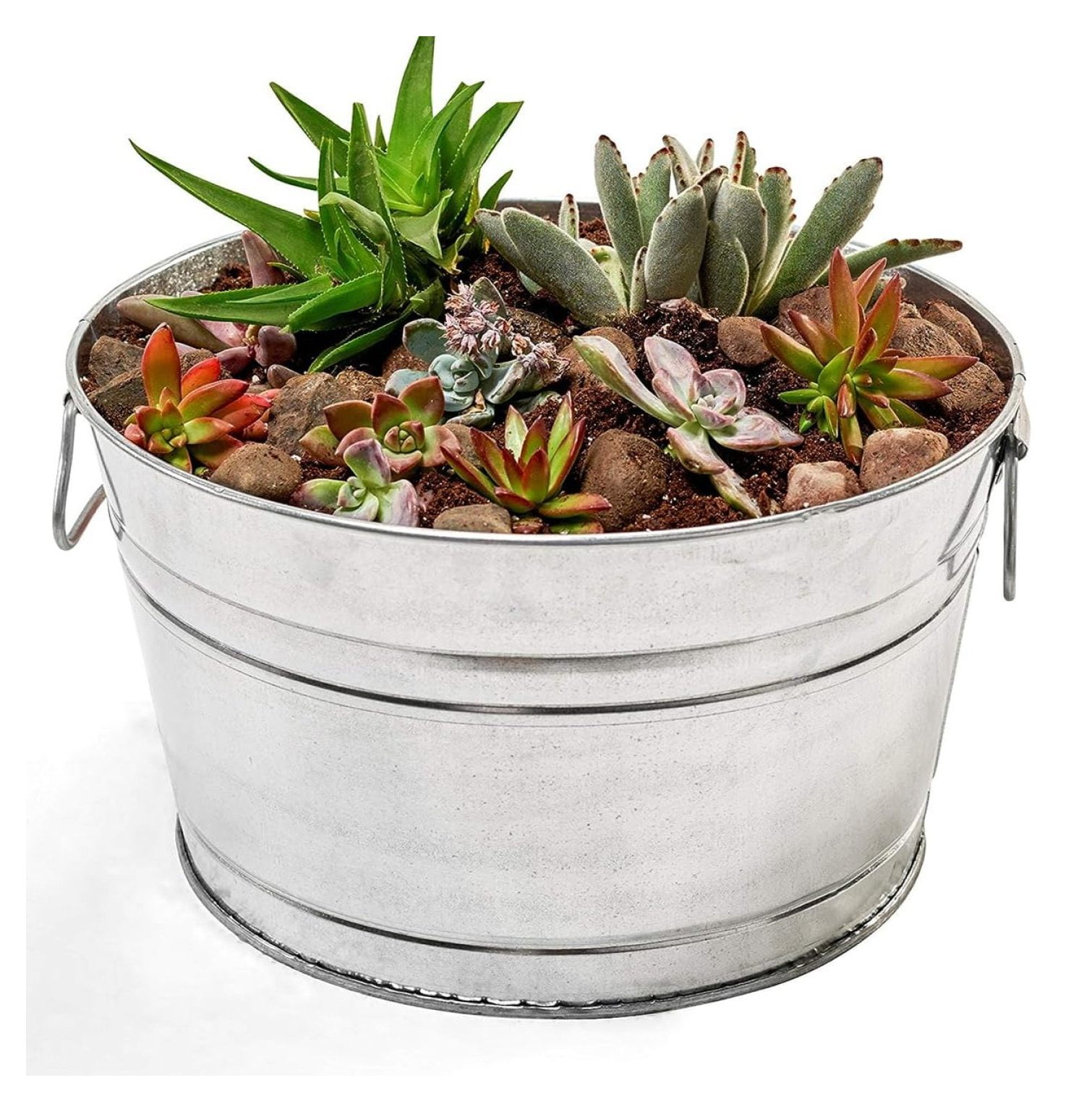 11 Gallon Galvanized Steel Round Tub - Walmart.com