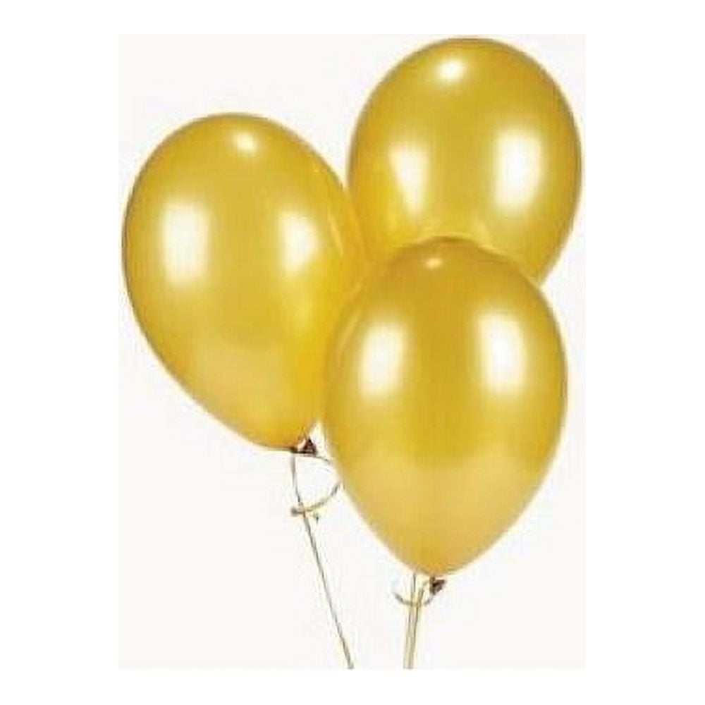 11" Gold Metallic Balloons 144 Pc - Party Decor - 144 Pieces - Walmart.com