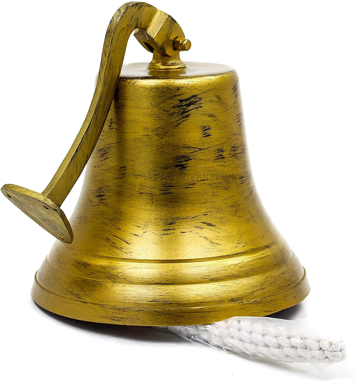 11" Golden Antique Brushed Brass Nautical Decorative Boat's Functional ...