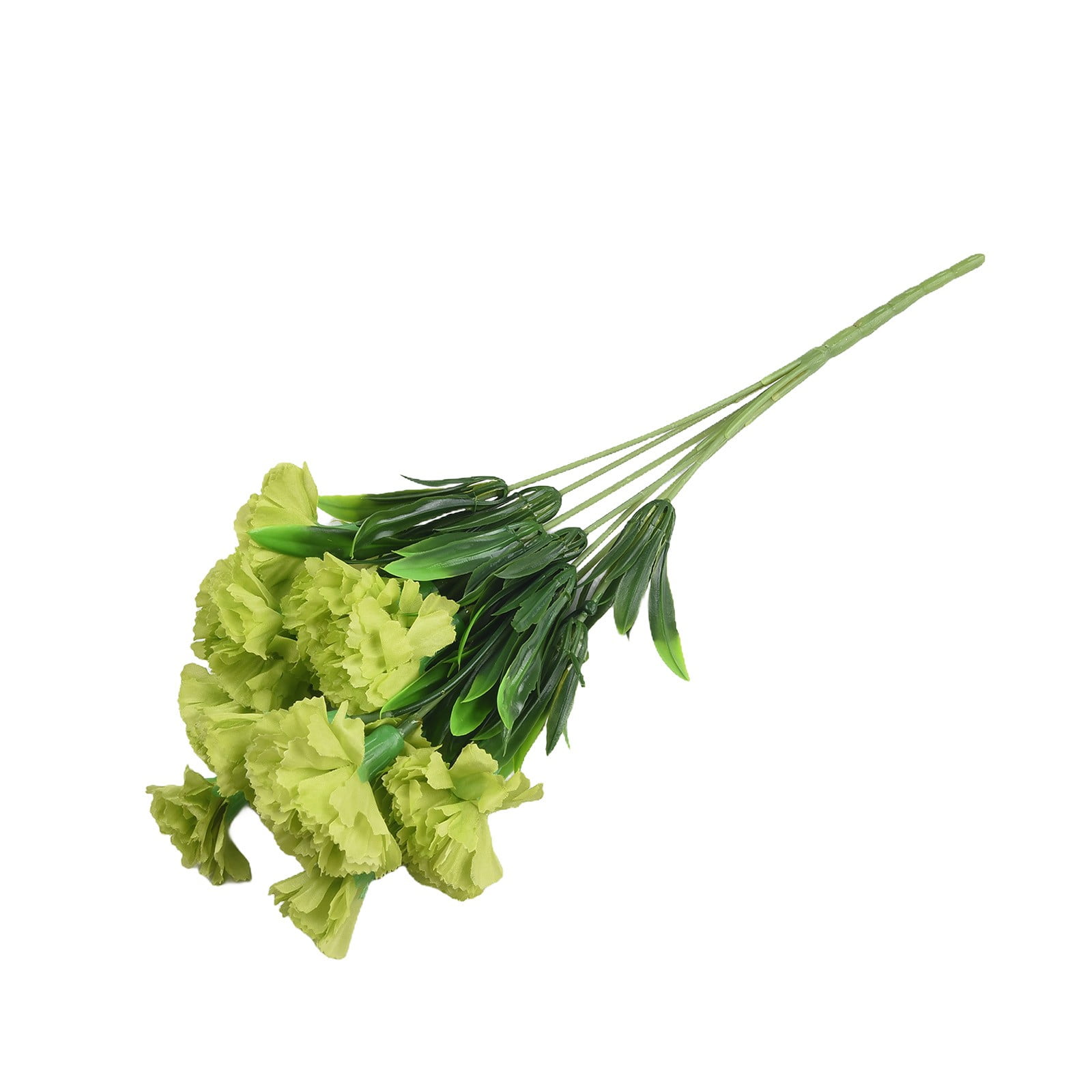 11 Heads Carnation Artificial Flowers Bouquet Plastic Fake Plants ...