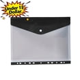 11‑Hole A4 Loose‑Leaf Binder File Pouch, Transparent Plastic Document ...