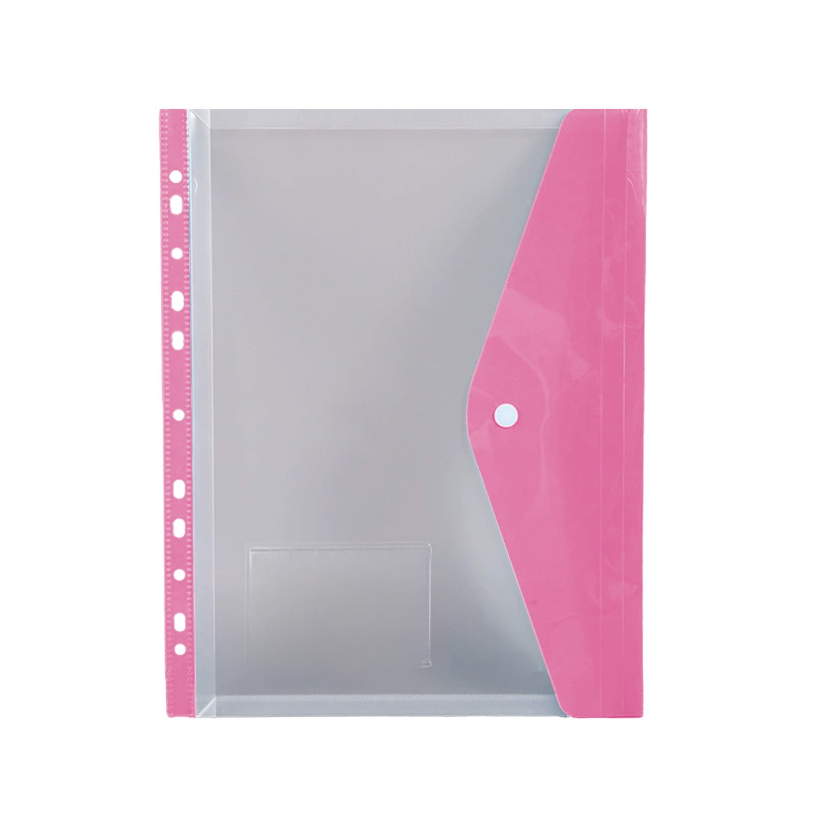 11-Hole A4 Loose Leaf File Pouch, Transparent Color Label Document ...