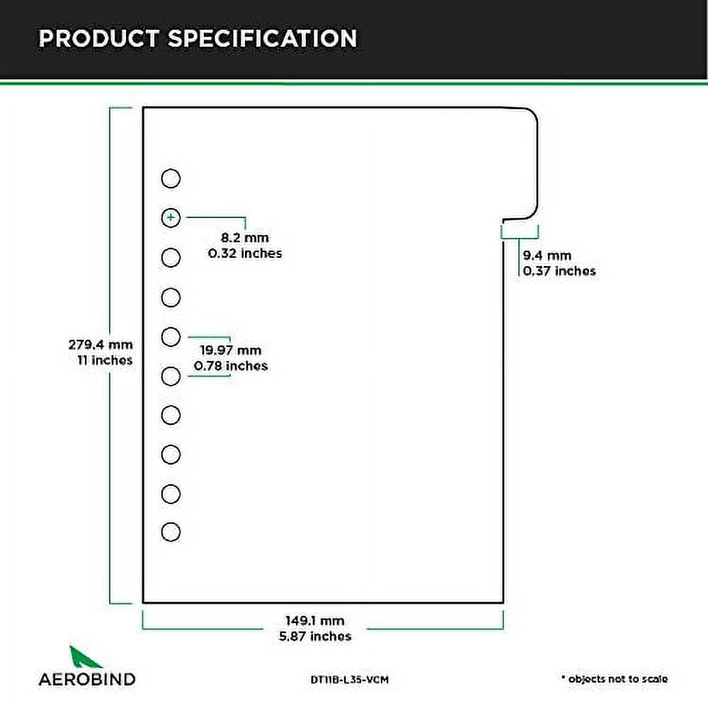 11 Hole Airline Compatible QRH Divider Tabs - 35 Mylar Coated Aircraft ...