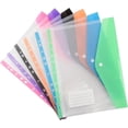 11-Hole Expanding File Pockets Assorted Colors, 11-Hole Binder Pocket ...