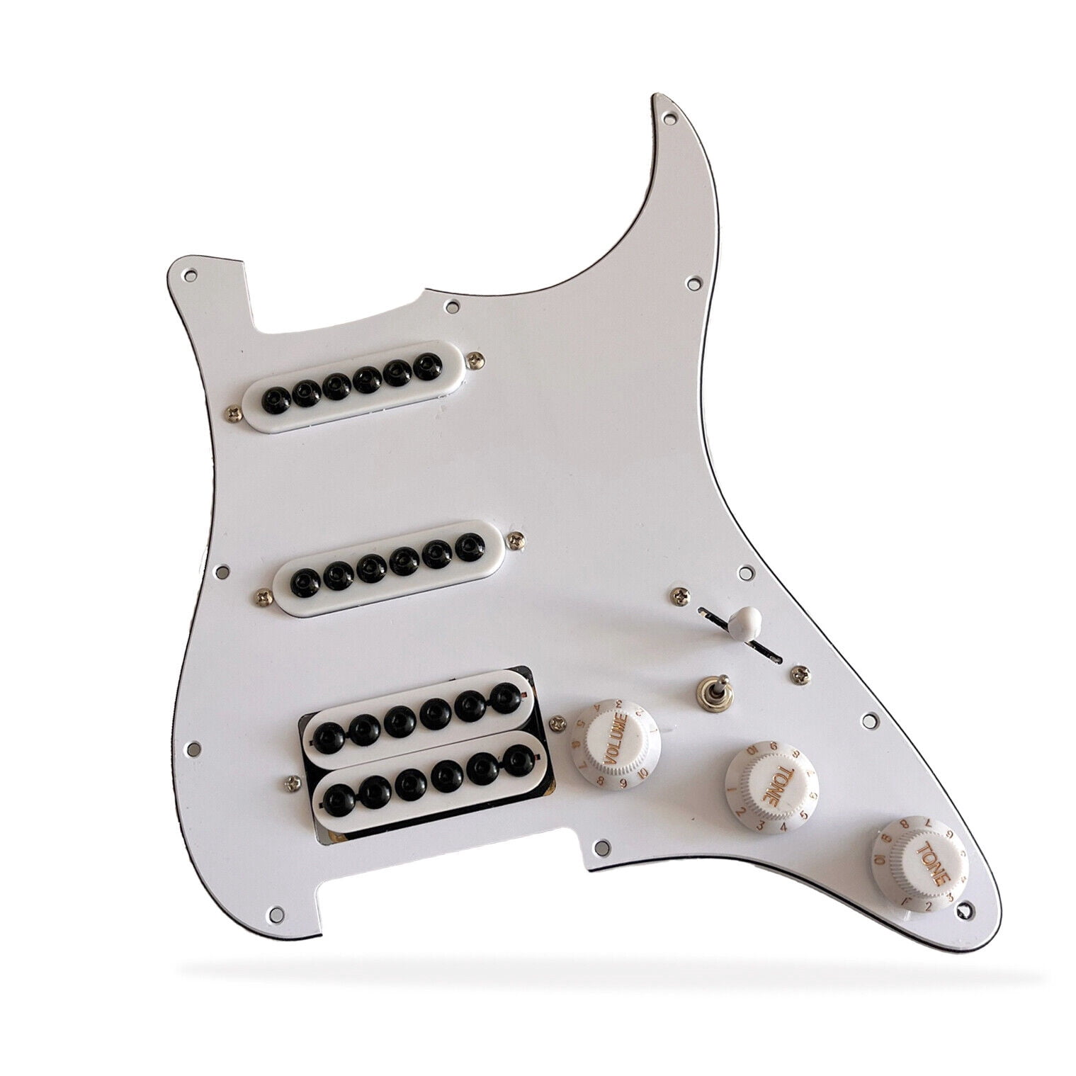 11-Hole HSH Prewired Loaded Pickguard with Humbucker Pickups Prewired ...