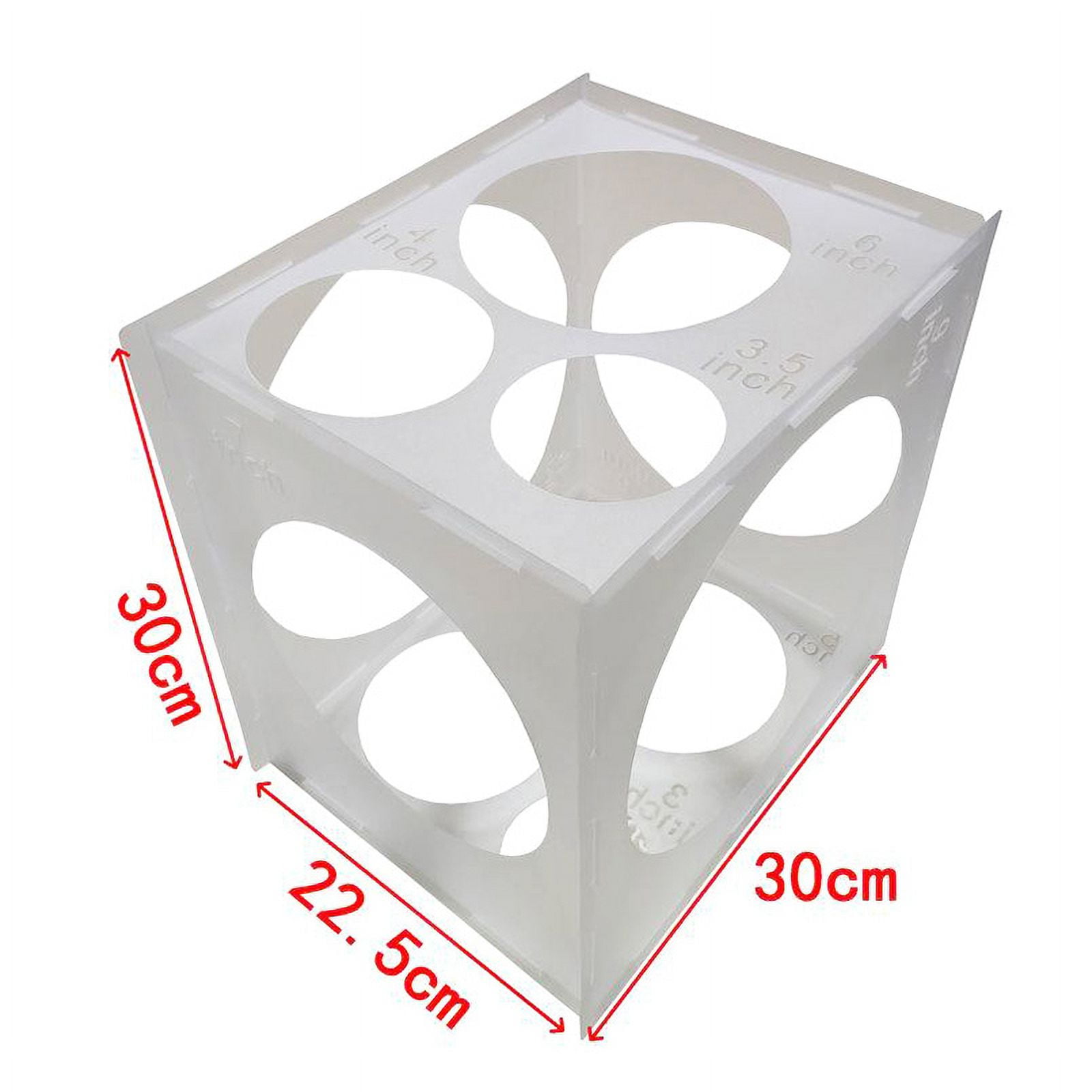11 Holes Balloon Sizer Box PP Square Balloon Measurement Tool For ...