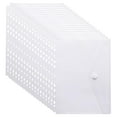 11 Holes Clear Poly Envelope Binders Pocket Insert with Hook and Loop ...