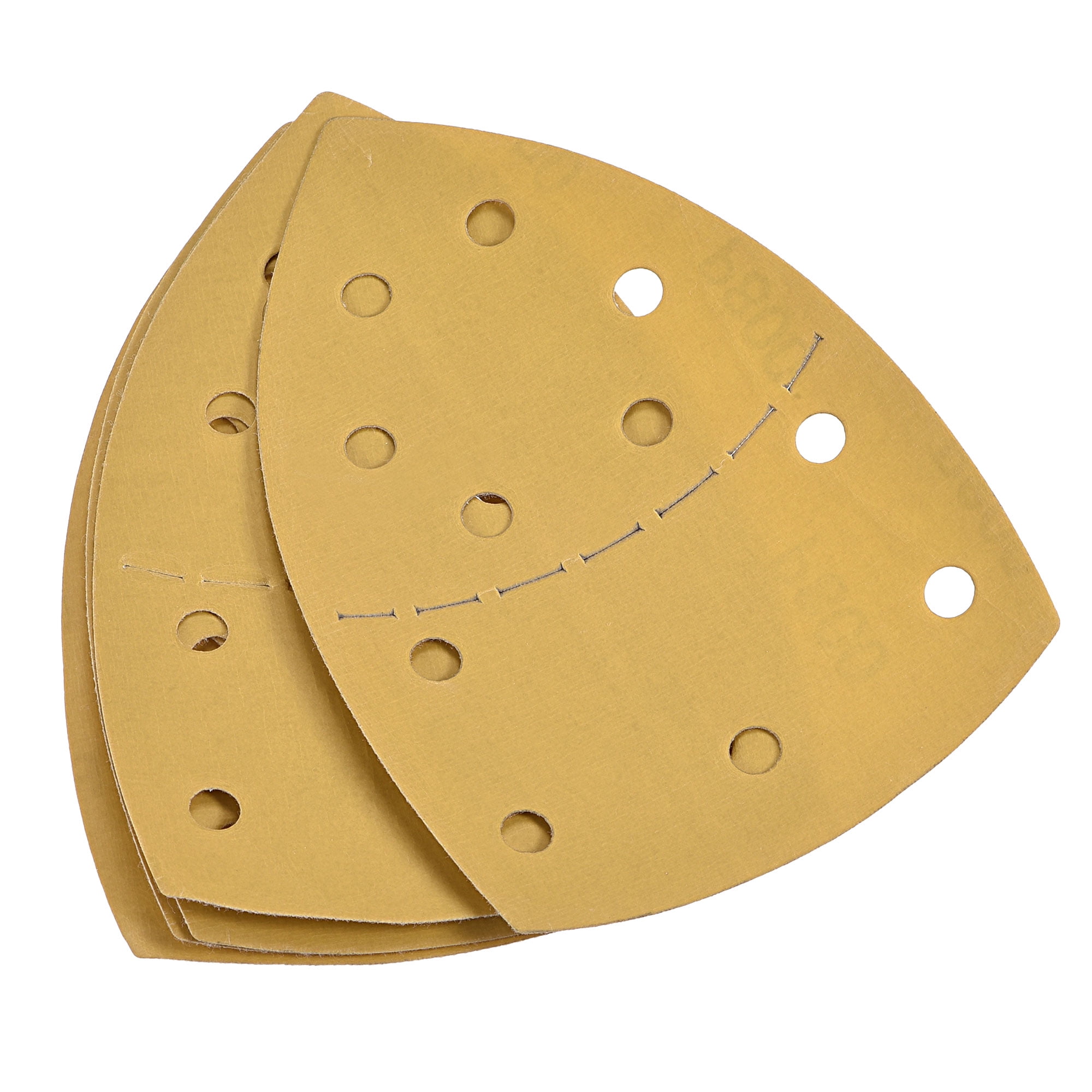 11 Holes Triangle Sandpaper P800 Extra Fine Abrasive 6-Inch Aluminum ...