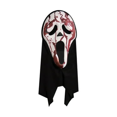 Fun World - Scream Halloween Scary Rhinestone Ghost Face Mask with ...
