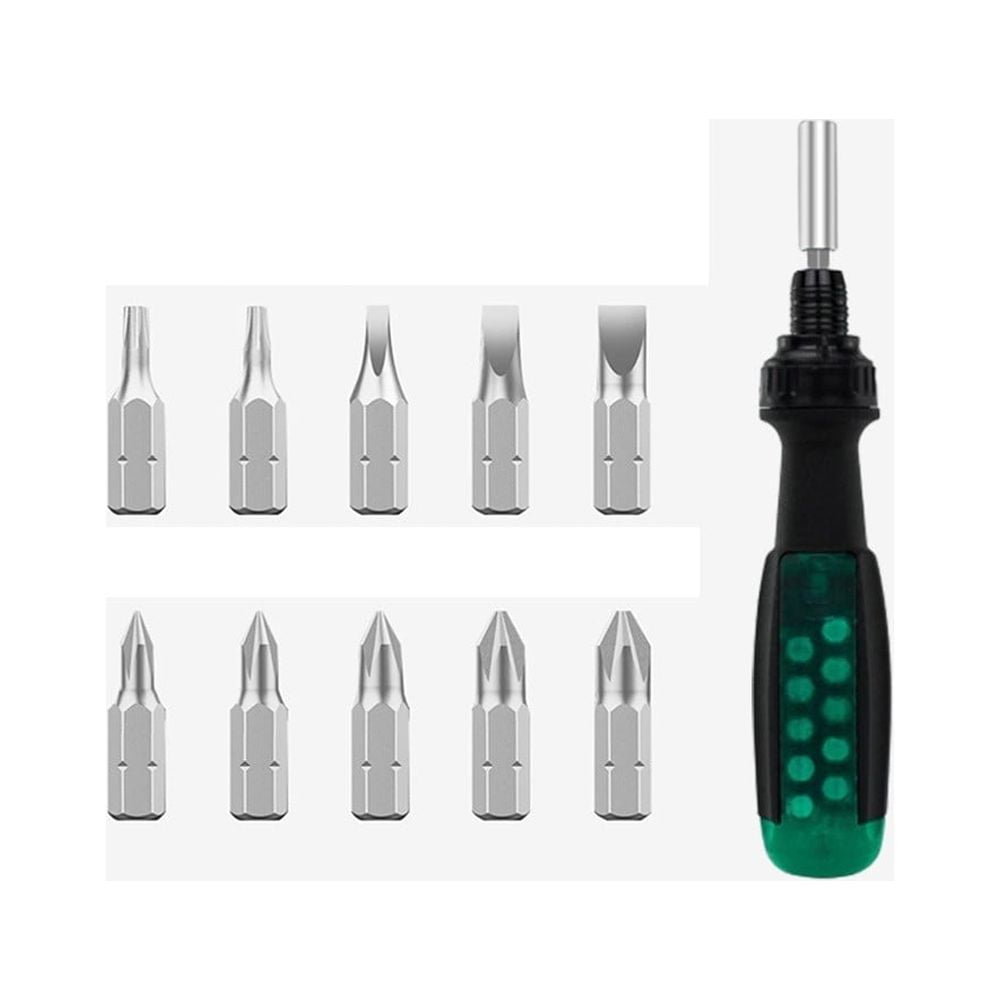11 In 1 Precision Ratchet Screwdriver Combo Telescopic Screwdriver ...