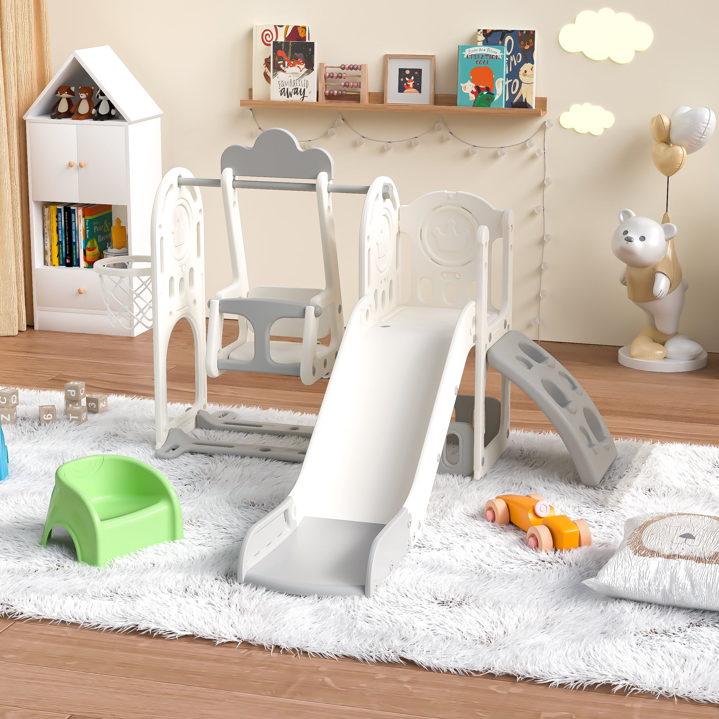 11 In 1 Toddler Slide Playset, Climbing Toys Indoor Outdoor For ...