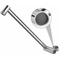 11 Inch Adjustable Shower Head Extension Arm with Push-Button Lock ...