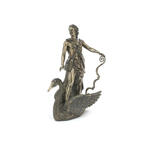 PTC 11 Inch Apollo Riding a Swan Greek God Resin Statue Figurine ...