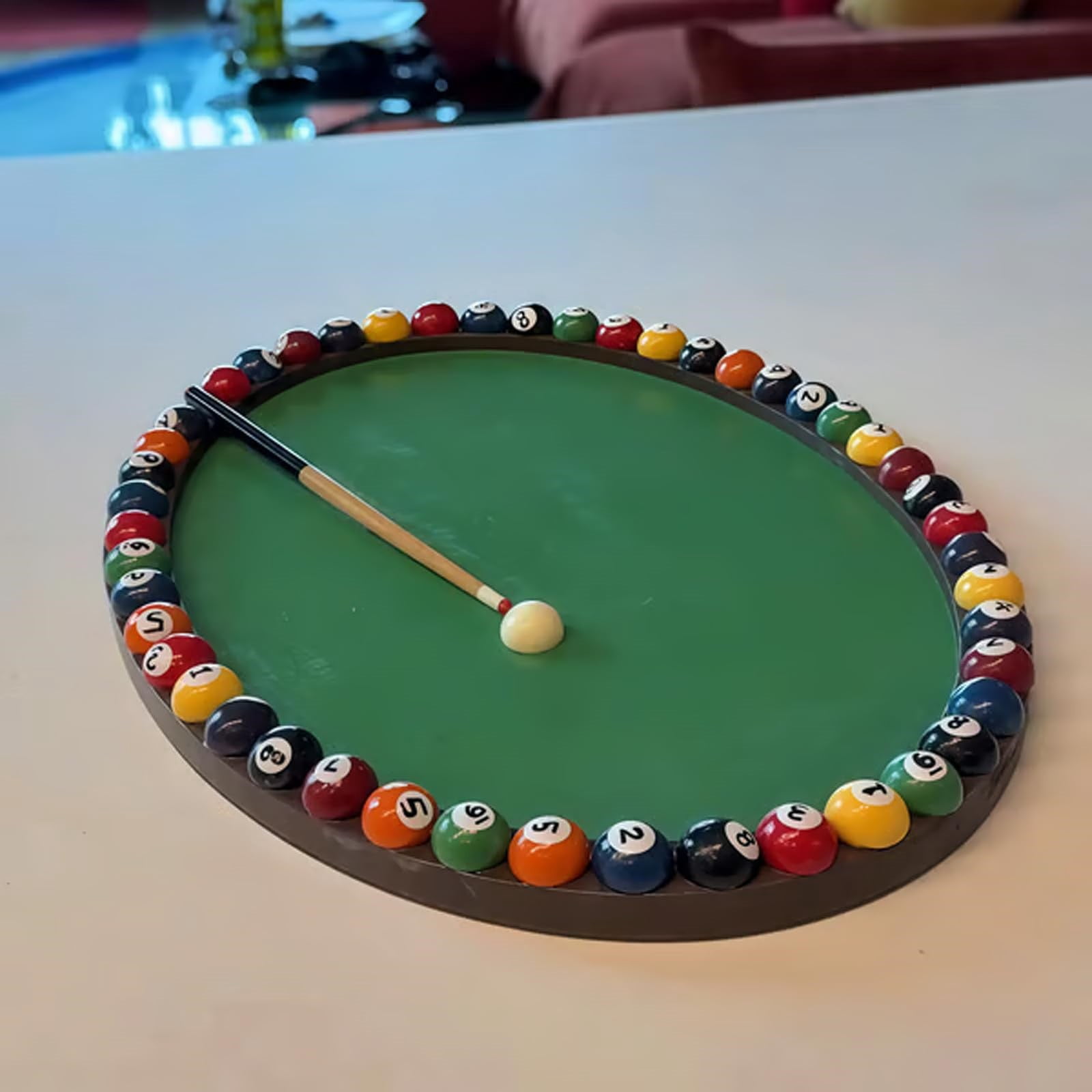 11 Inch Billiards Table Wood Tray Charcuterie Platter, Handmade Wooden ...