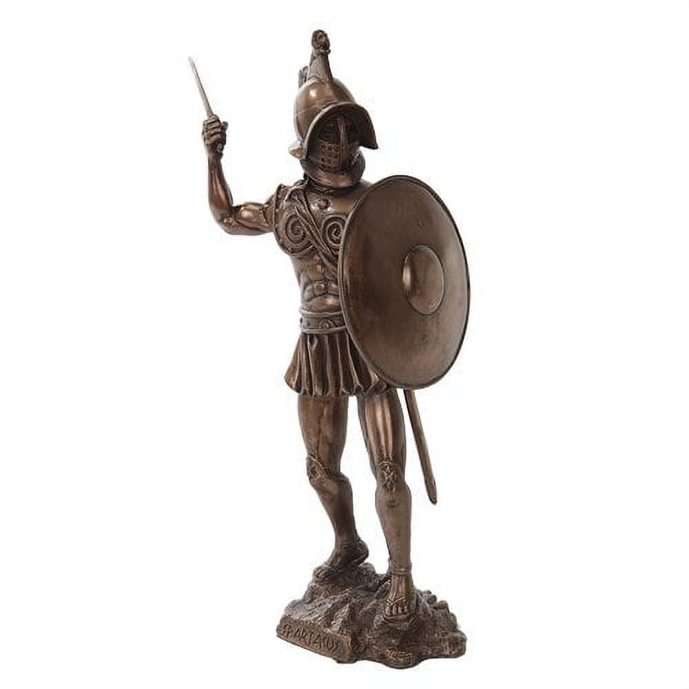 11 Inch Bronze Colored Spartacus with Shield Figurine Statue - Walmart.com