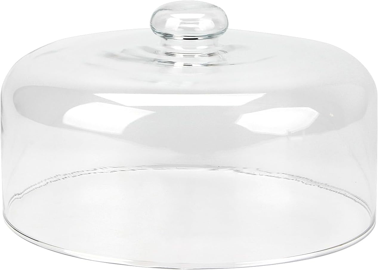 11 Inch Clear Cake Dome Cover, Glass Round Cake Stand Cover, Pastry ...