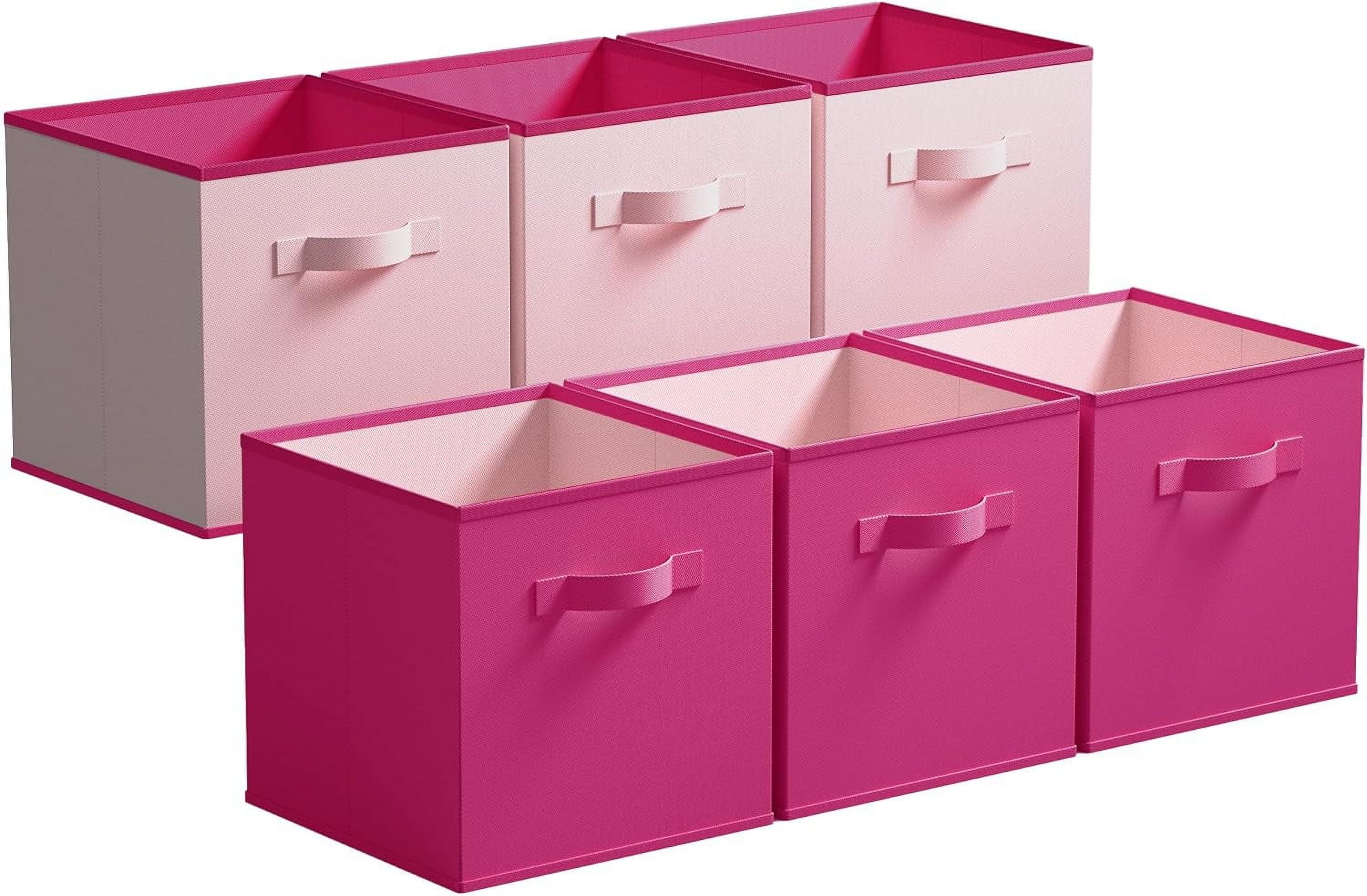 11 Inch Cube Storage Bins, Colorful Storage Cubes, Fabric Storage Bins ...