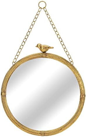 11 Inch Decorative Small Hanging Mirrors Vintage Round Metal Framed ...