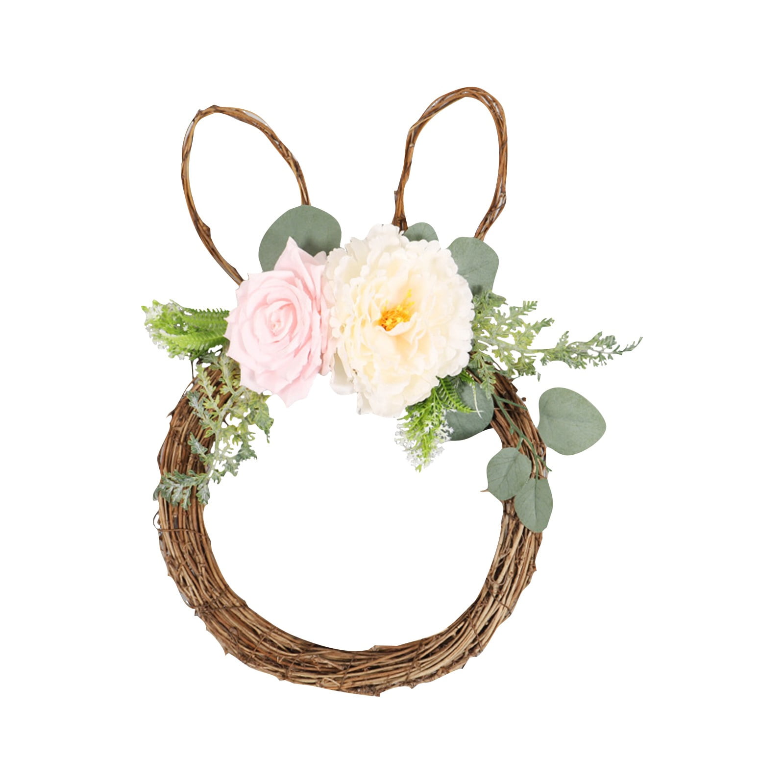 11 Inch Easter Bunny Wreaths Decoration for Front Door Outside, Spring ...