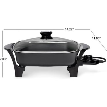 Precise Heat 16 inch Rectangle Electric Skillet - Walmart.com